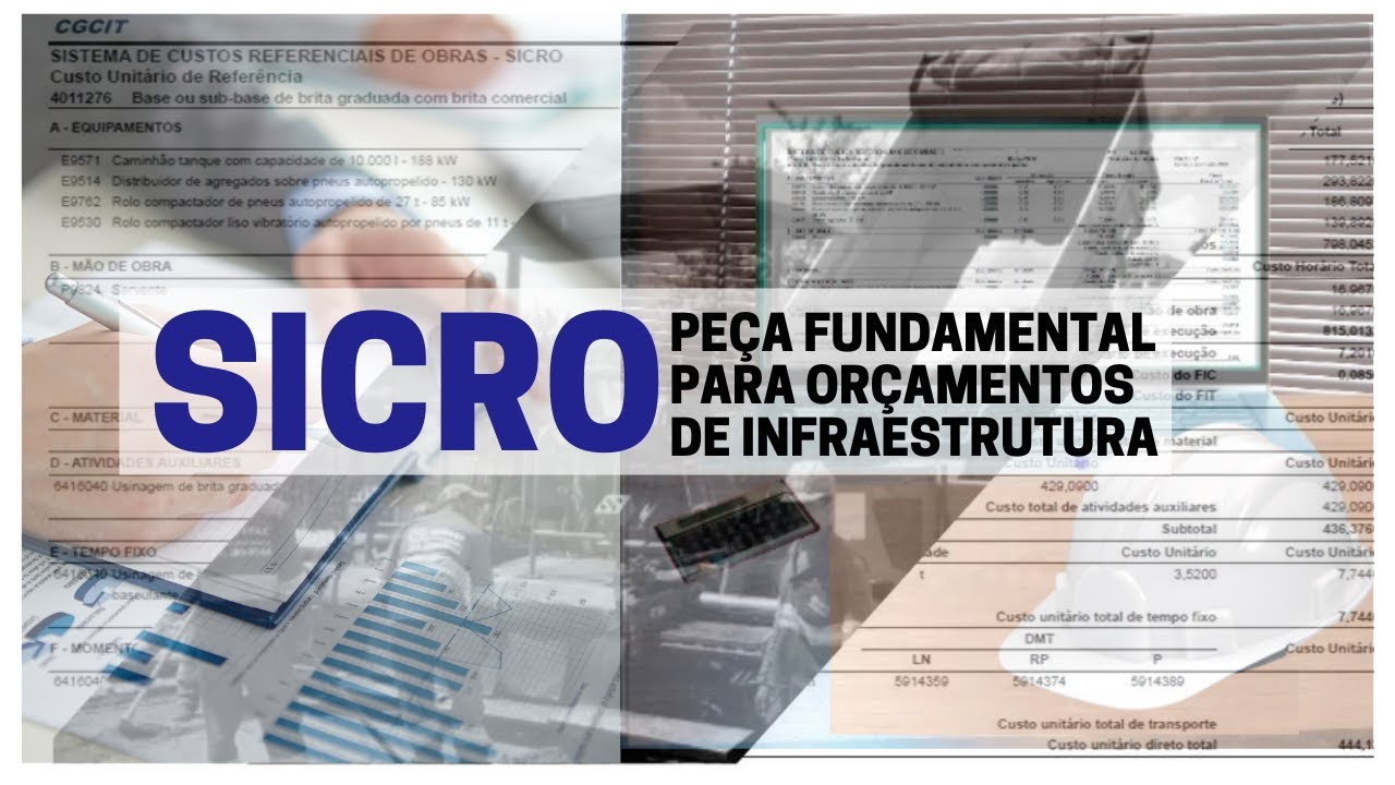 SICRO como utilizar este referencial de preços - YouTube