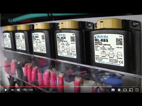 Blue Sea Systems ML ACR Automatic Charge Relays - YouTube