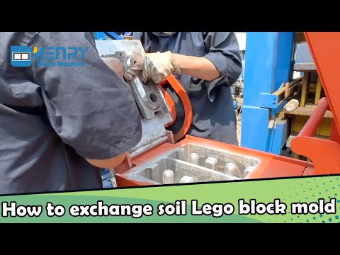 How to exchange soil Lego interlocking block mold to make full earth ...