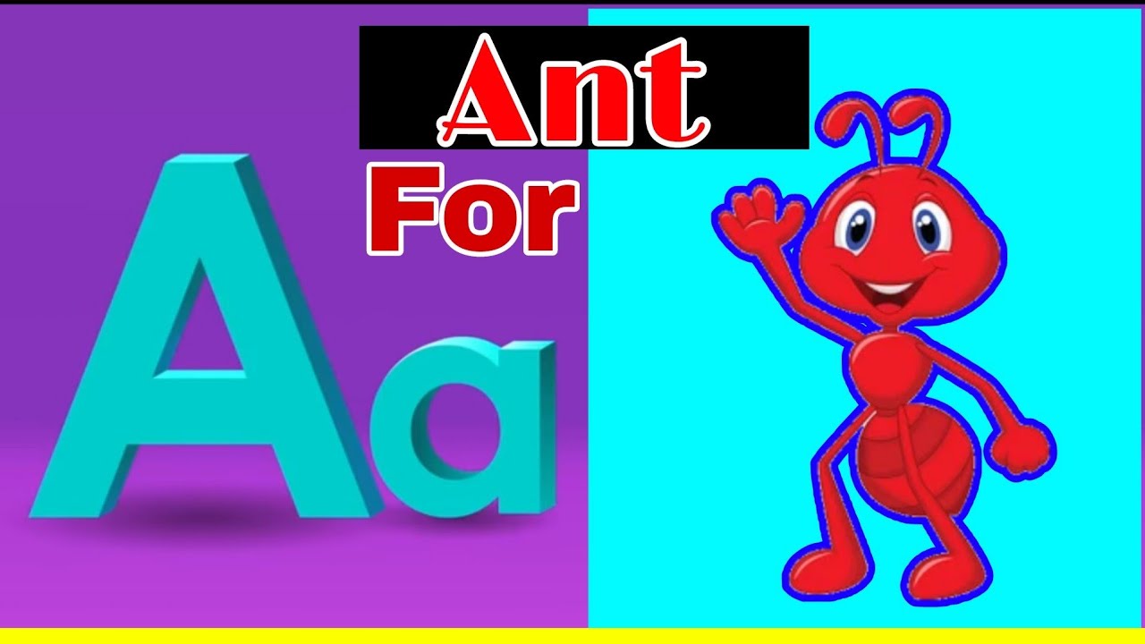 A for ant | abc | learn alphabet | abc for kids best video - YouTube