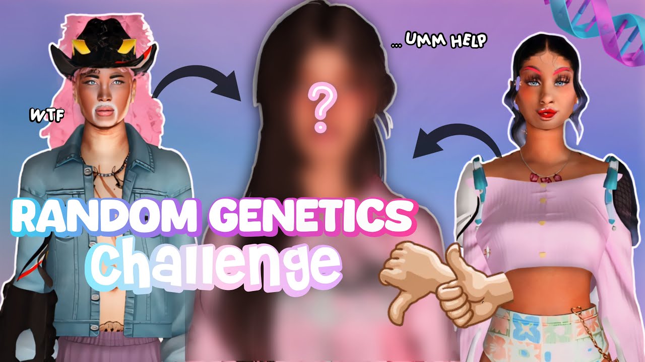 Sims 4 Random Genetics Challenge but USING CC - YouTube