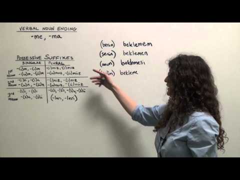Turkish Grammar: Verbal nouns with –mA (and how to add possessives to them)