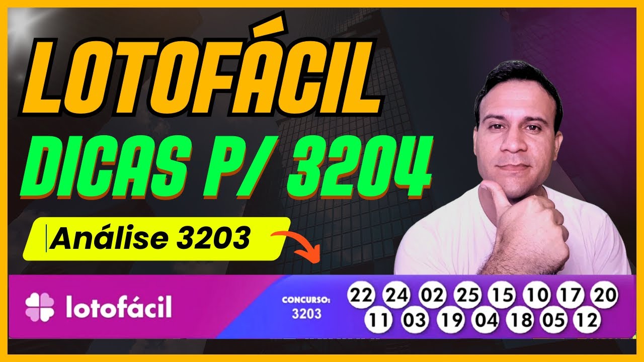 Dicas lotofacil 3204 - Analise 3203 - YouTube