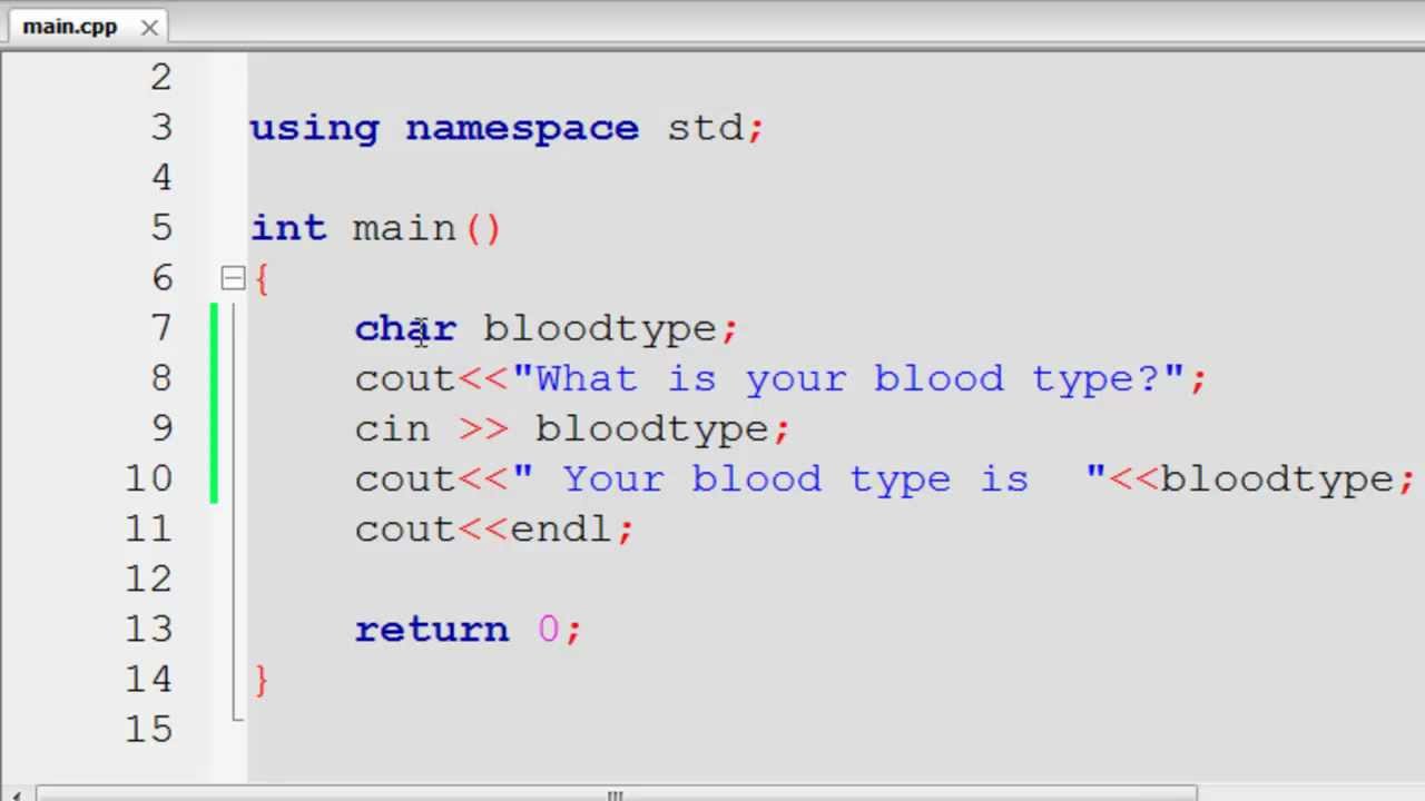 CPP 006 Intro Char YouTube CPP 006 Intro Char YouTube