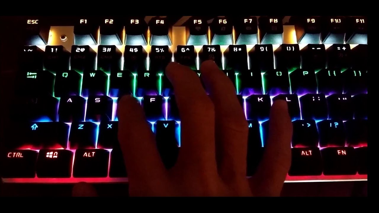 Typing Sound Test - ZERO Aluminum Mechanical Keyboard with Red Switches ...