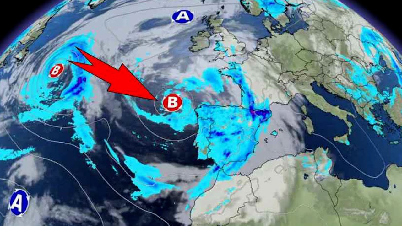 La borrasca Danielle ya está aquí: así barrerá España #mundotv - YouTube