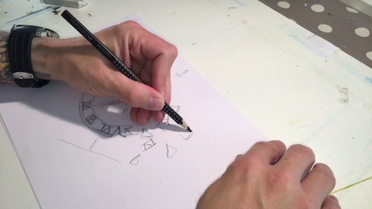 Sketchbook No: 1 Broken Clock! - YouTube