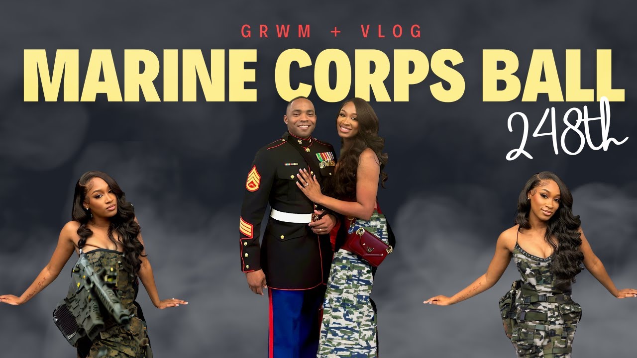 Get Ready With Me: Marine Corps Ball Glam - YouTube