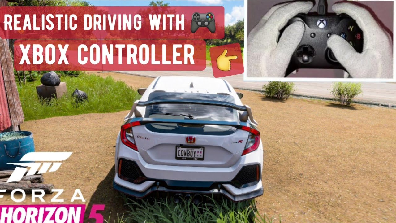 forza horizon 5 | Realistic Driving with 🎮 xbox controller Honda Civic ...