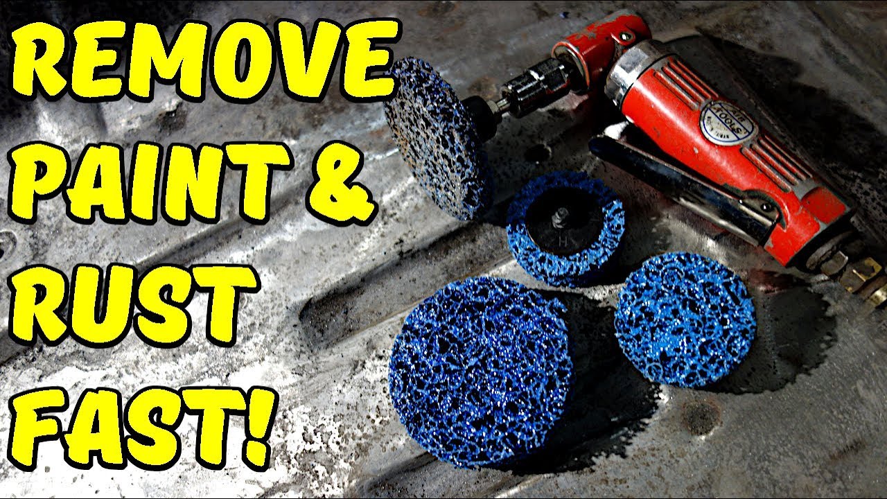 Black Hawk Easy Strip Disc Rust & Paint Remover on 1971 Camaro - YouTube