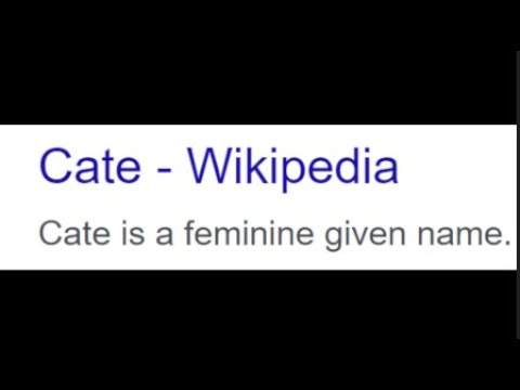 What is Cate? - YouTube