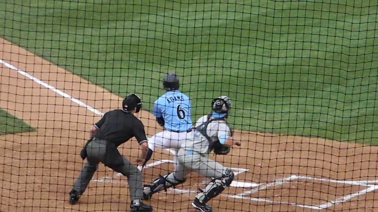 Royals Prospect Lane Adams Batting HD - YouTube
