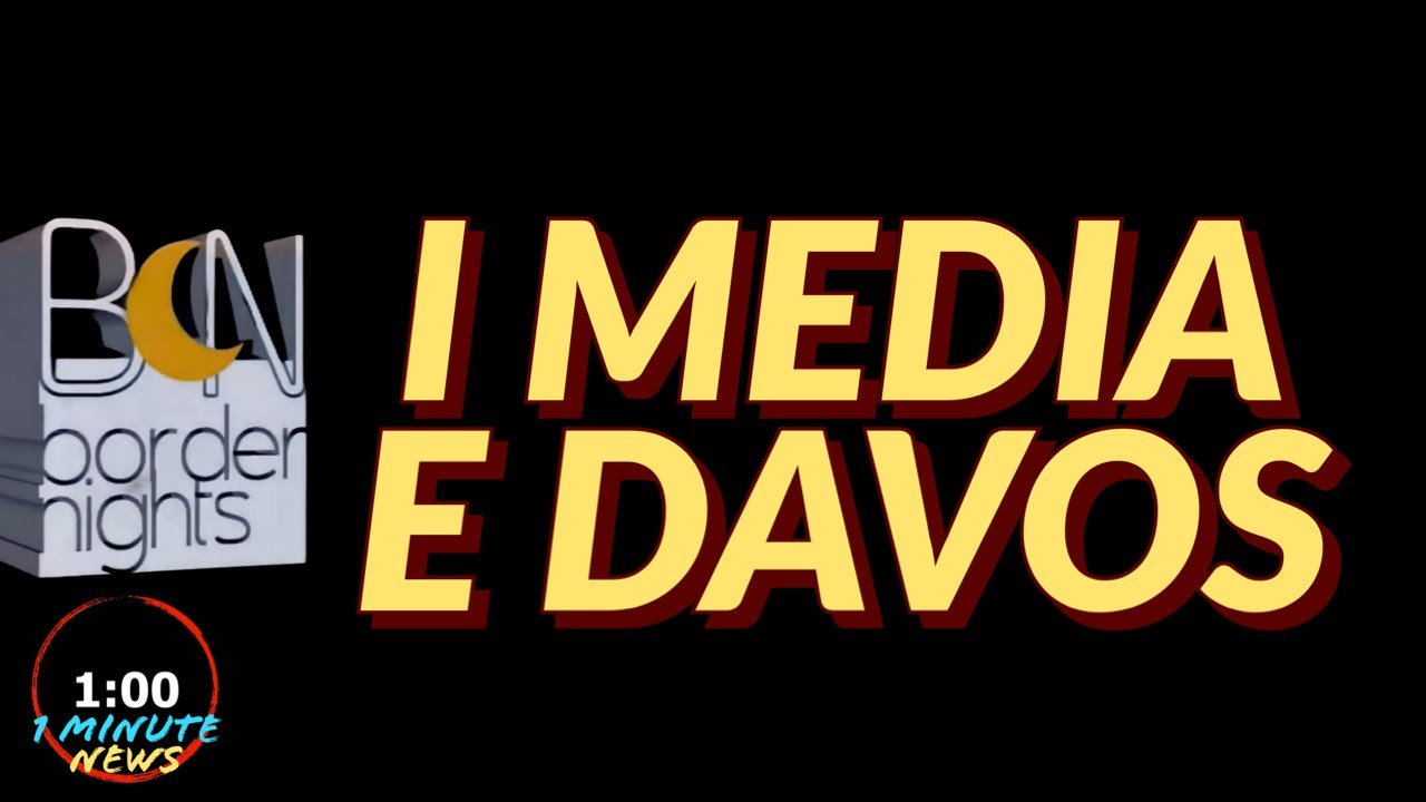 I MEDIA E DAVOS - PEDRO MORAGO - 1 MINUTE NEWS - YouTube