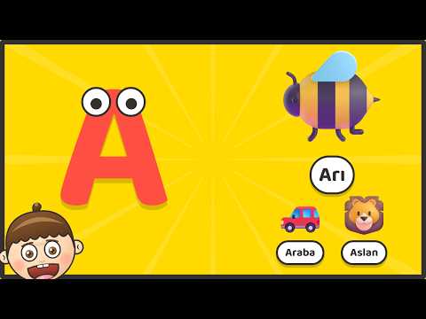 A Harfi 🔤 Arı 🐝, Araba, Aslan | Harfleri Öğreniyorum | Okul Öncesi Eğitici Video
