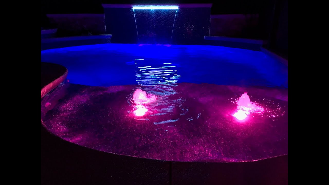 Brilliant Wonders LED Waterfall with LED Lights - YouTube