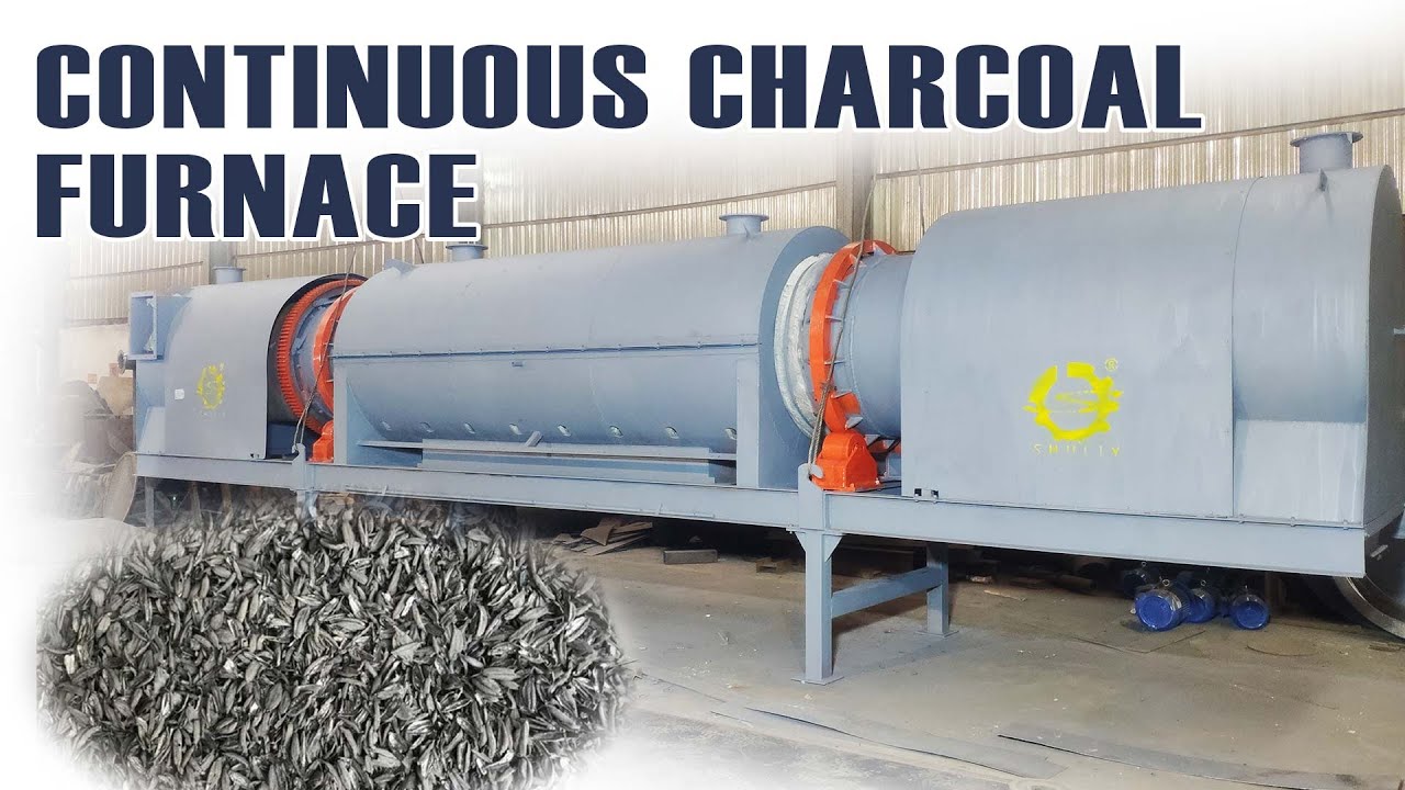 Continuous Carbonization Furnace: Rice Husk, Peanut Shell, and Coconut ...