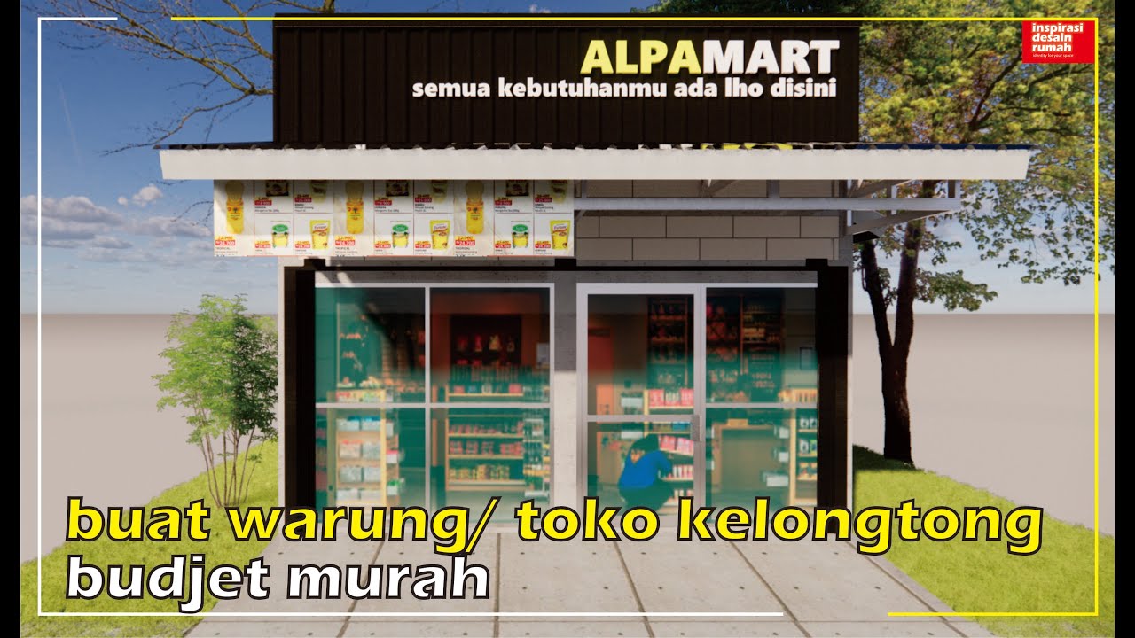 Desain kios minimalis, Low budjet, sekitaran 50 jt! dari baja ringan ...