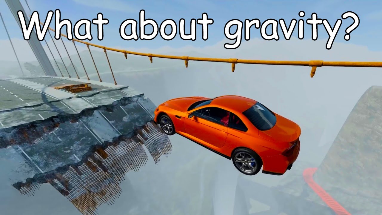 Jumping with other planets' gravity - BeamNG DRIVE - YouTube