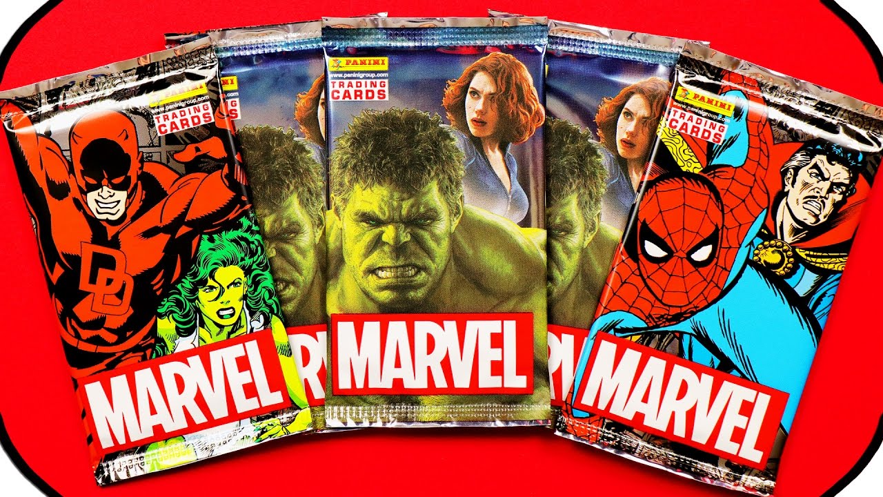 HEROES MARVEL AVENGERS BOOSTER OPENING ★ Trading Cards Hulk, Thor ...