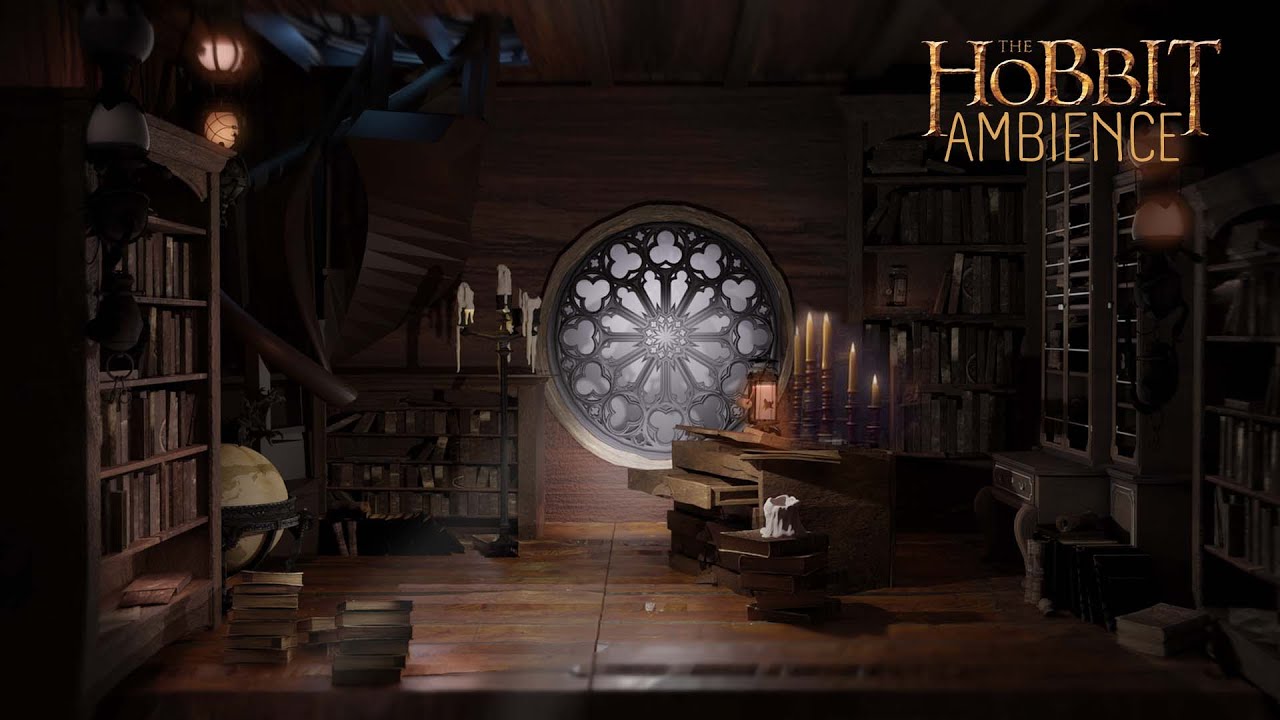 Hobbit Study Room | ASMR Ambience - YouTube