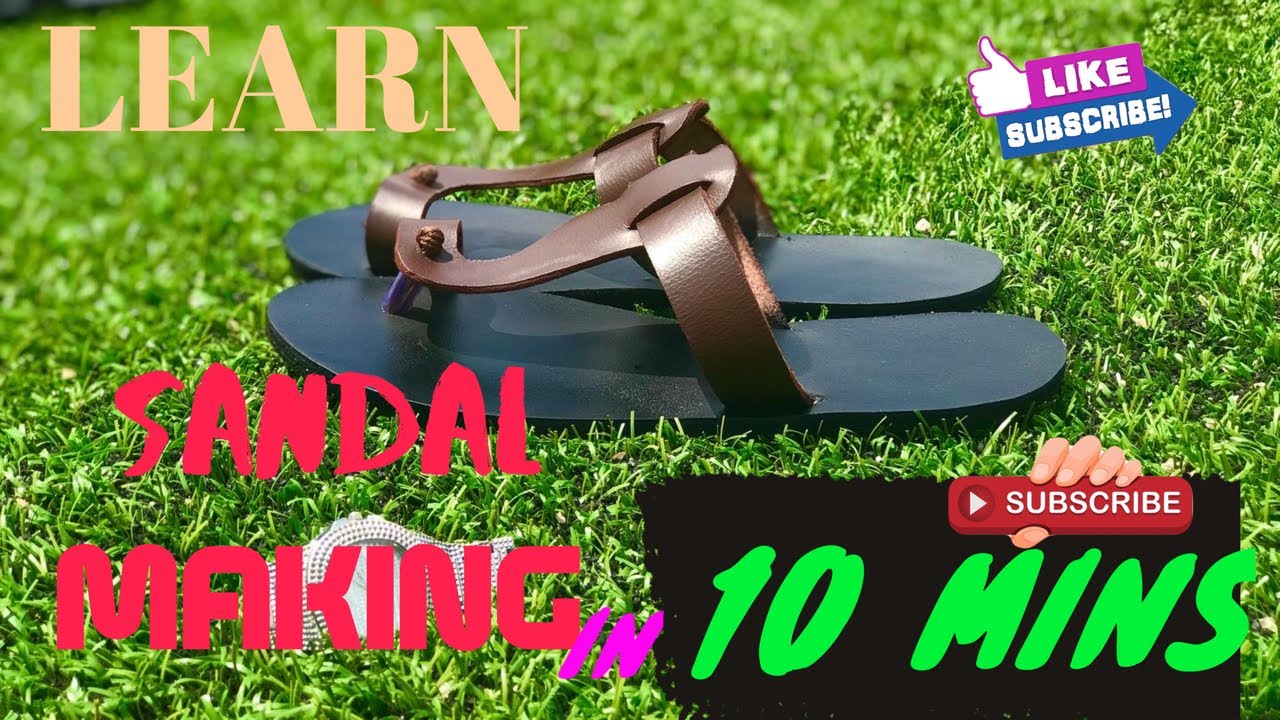 How to make home made sandals without any special machinery - YouTube