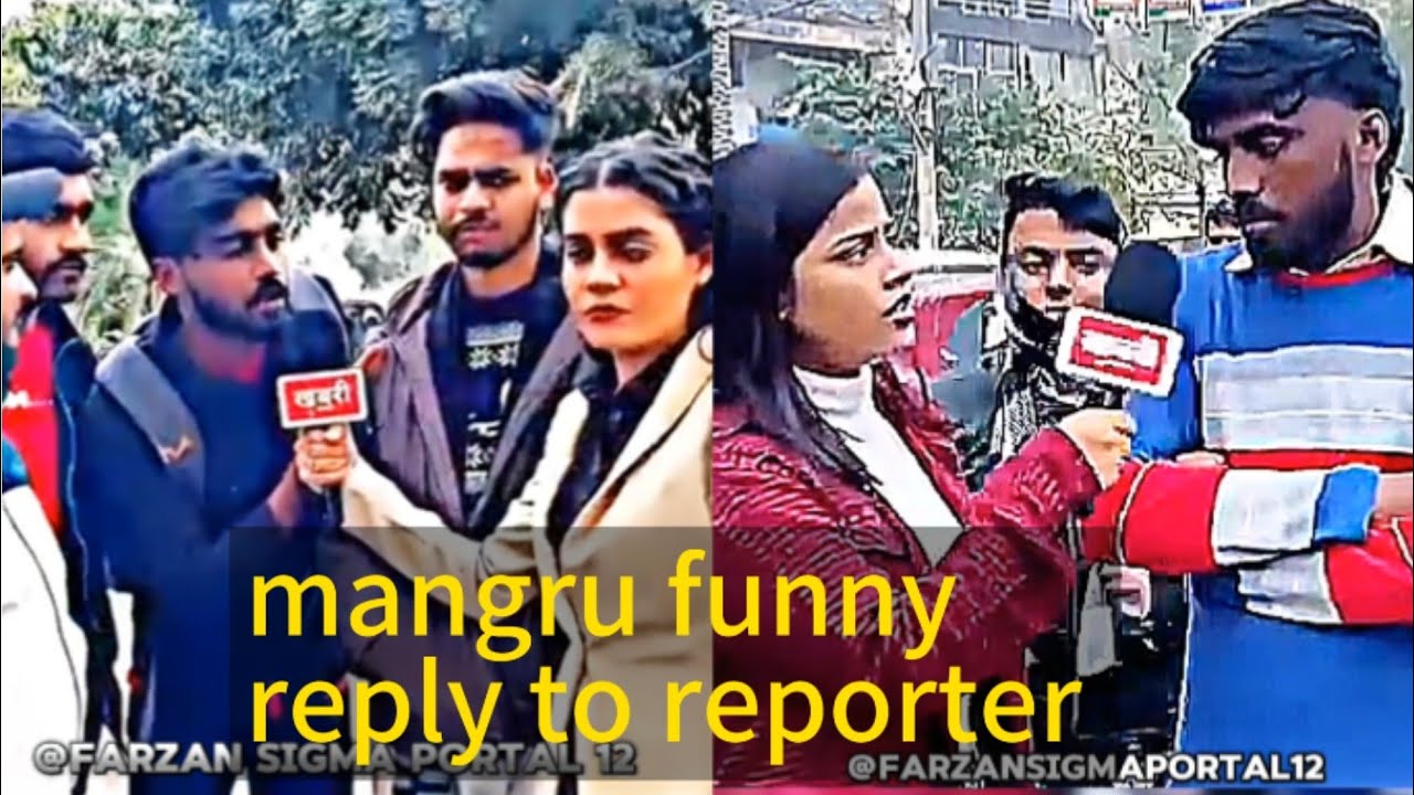 mangru funny Sigma reply to reporter mangru the sigma boy #comedyfilms ...