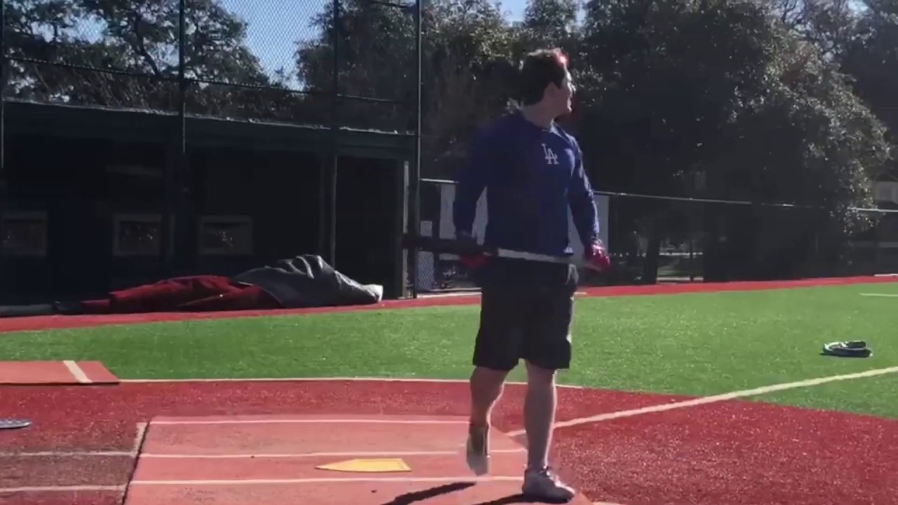 Dodgers OF, Chris Roller BP in Preparation for 2020 MLB Season - YouTube