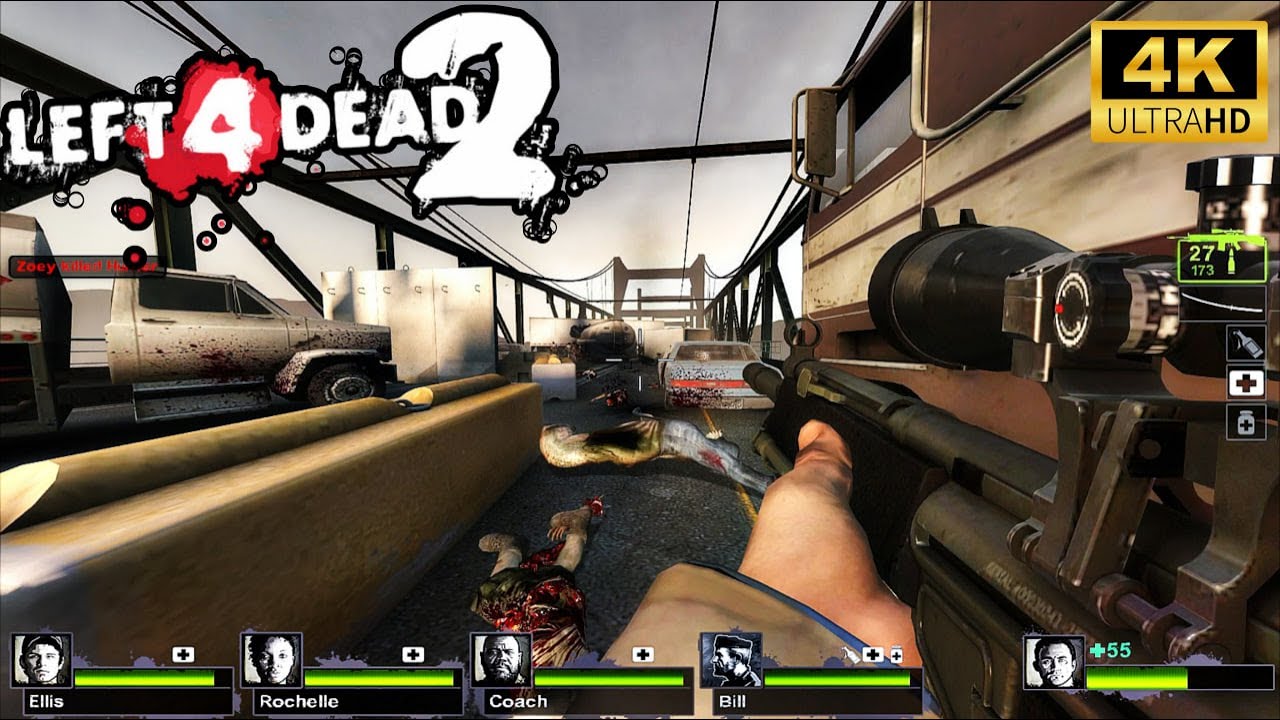 Left 4 Dead 2 (2009) 8 player Speed run Ep54 4K gameplay - YouTube