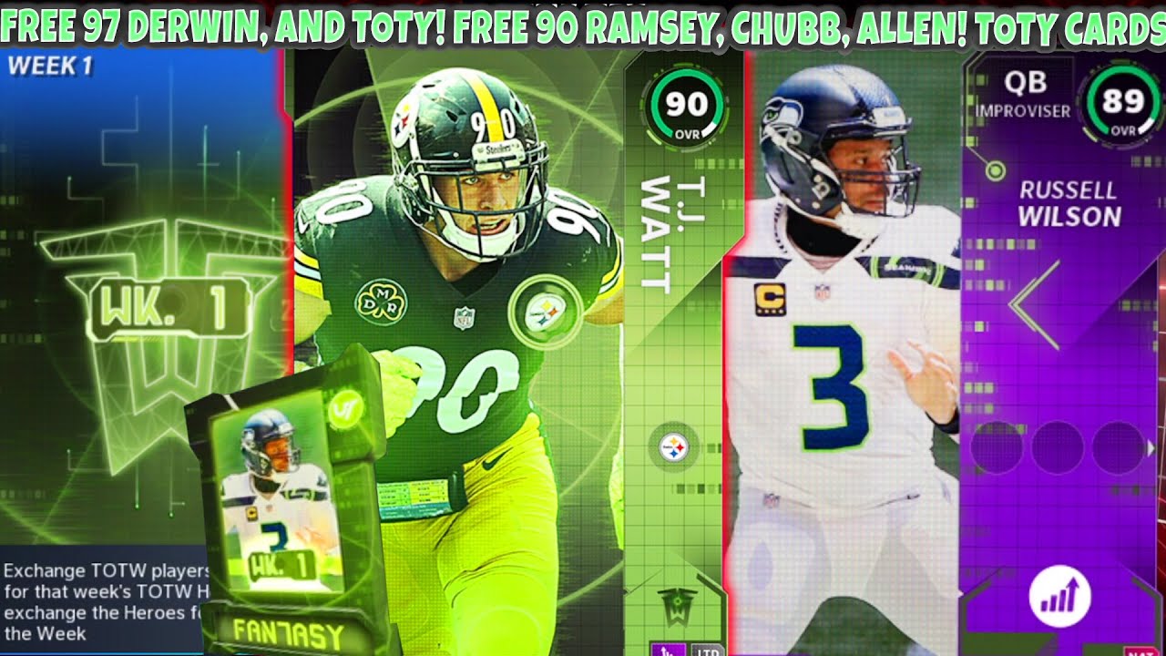 FREE 97 OVR DERWIN, AND TOTY! FREE 90 RAMSEY, CHUBB, ALLEN! ALL TOTW ...
