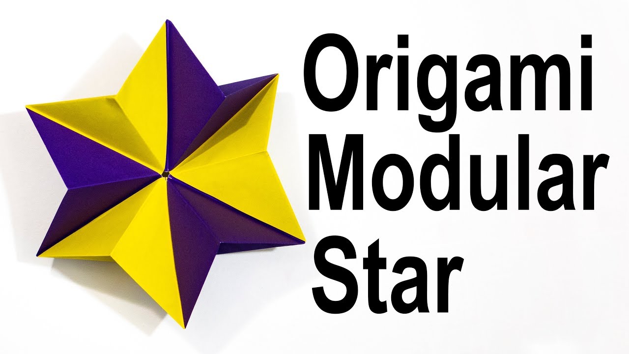 Origami Modular Star Tutorial (Traditional) - YouTube