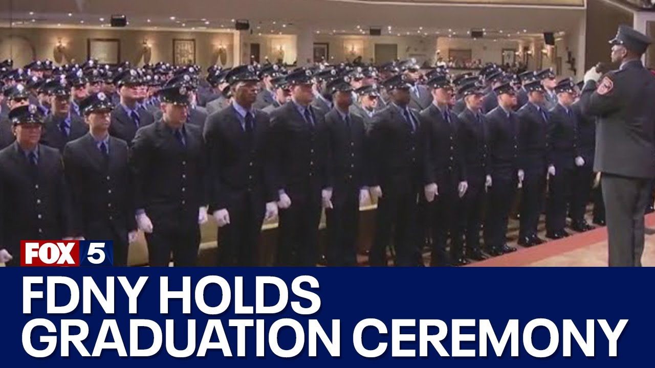 FDNY hold graduation ceremony for 284 new firefighters - YouTube