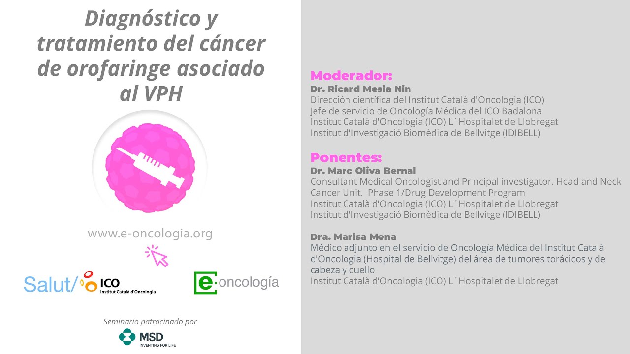 Seminario 2: Diagnóstico y tratamiento del cáncer de orofaringe ...