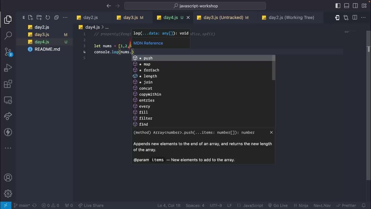 Javascript Day 4 - YouTube