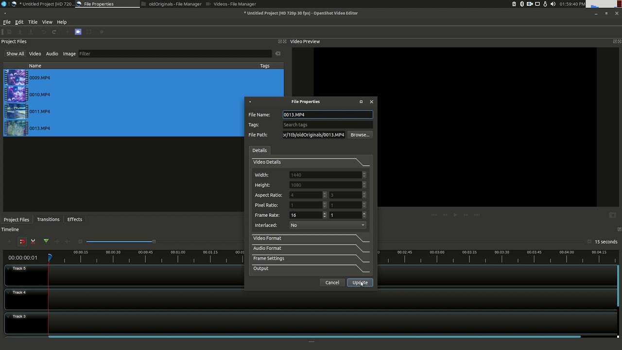 Converting Super 8 or 8mm videos with OpenShot video editor tutorial ...