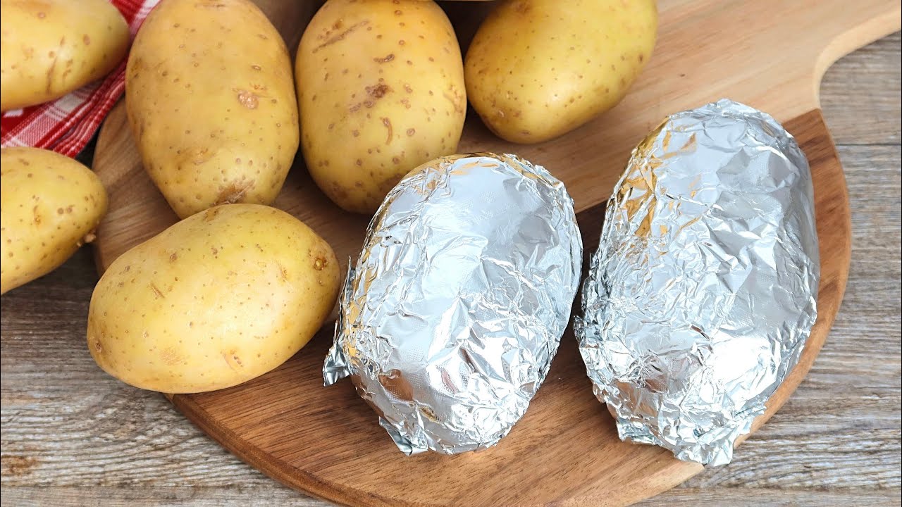Solo envolver dos patatas y cena lista en minutos SIN cocinar - YouTube