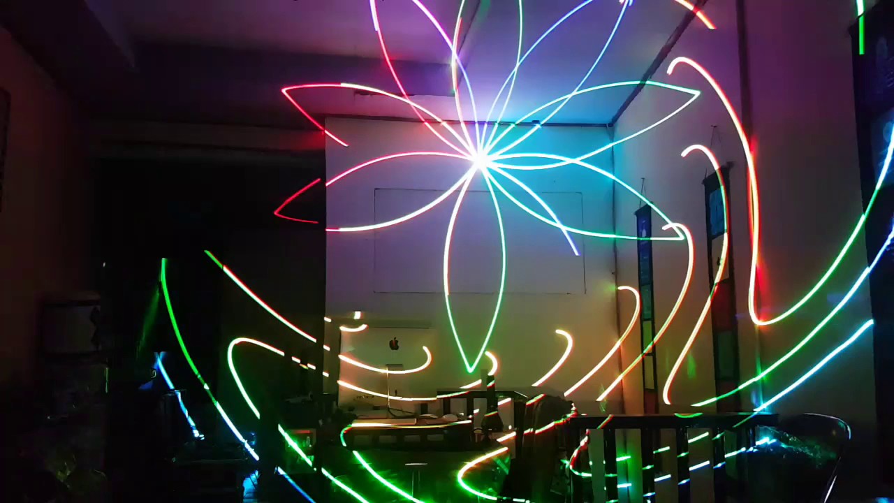 3D LASER SHOW live programing by Iam OW - YouTube