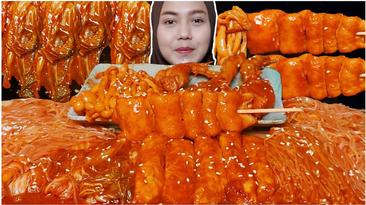 KOREAN SPICY‼️ BIHUN ODENG JAMUR ENOKI JAMUR SALJU BAKSO IKAN YUMMY ...