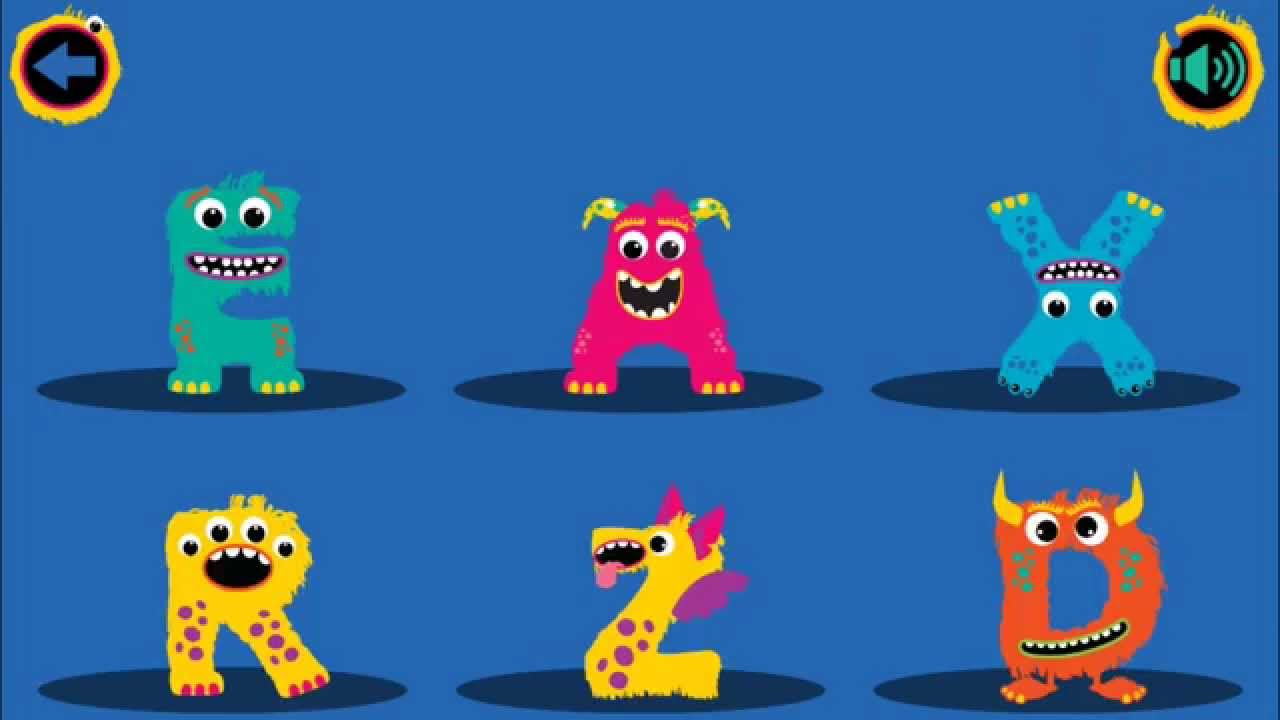 Sound Game Monsters Letters App Store Preview - YouTube