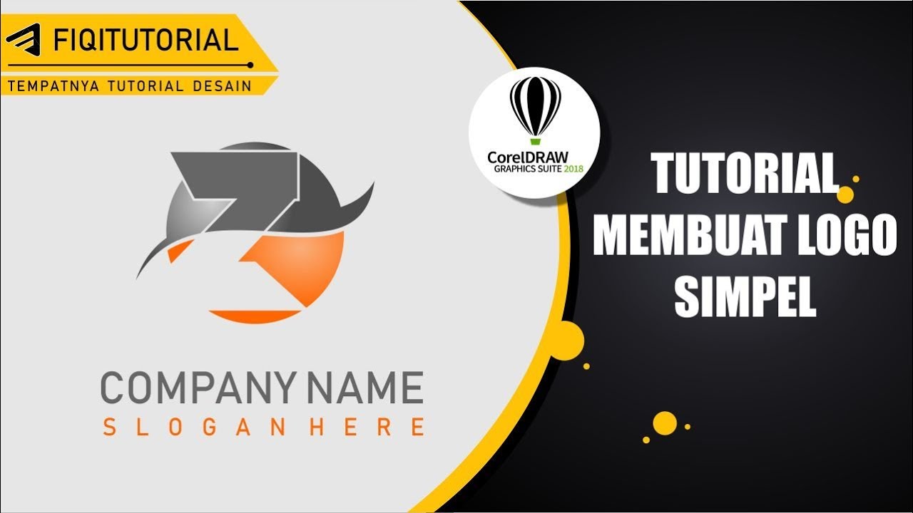 Cara membuat logo initial Z Simpel di Aplikasi CorelDRAW 2018 || FIQI ...