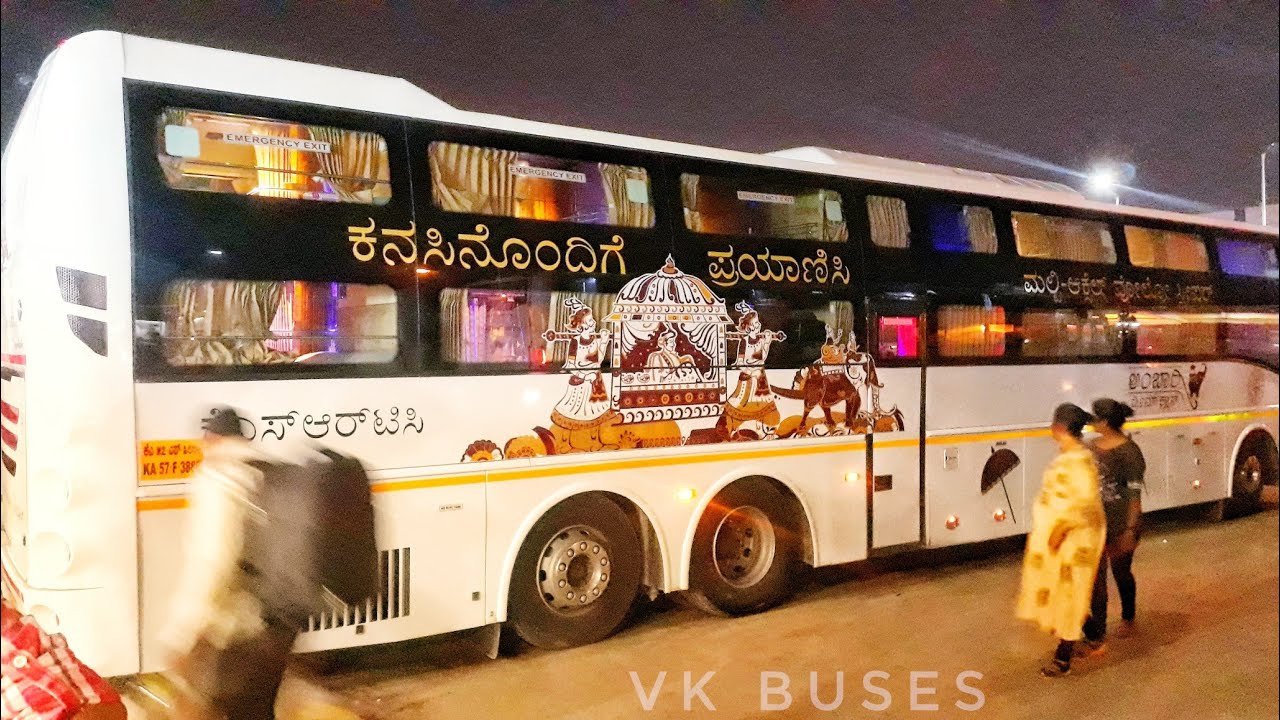 Brand new KSRTC Airavat Volvo sleeper Ambari dream class!!! - YouTube