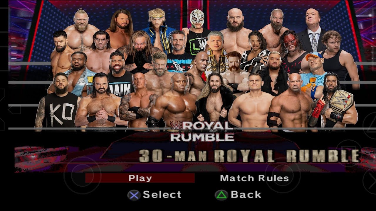 30- MAN ROYAL RUMBLE MATCH 🔥WWE 2K24 [ PS2 ] - YouTube