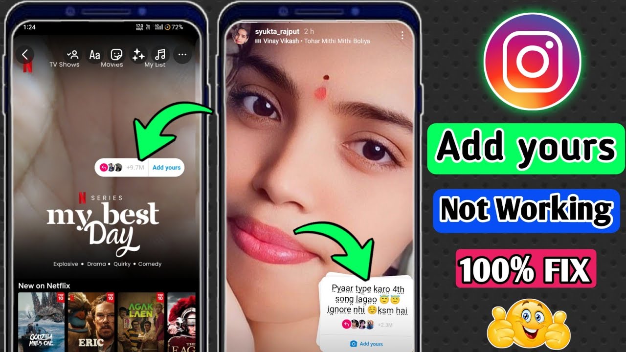 instagram story add yours not working | add yours is not working on ...