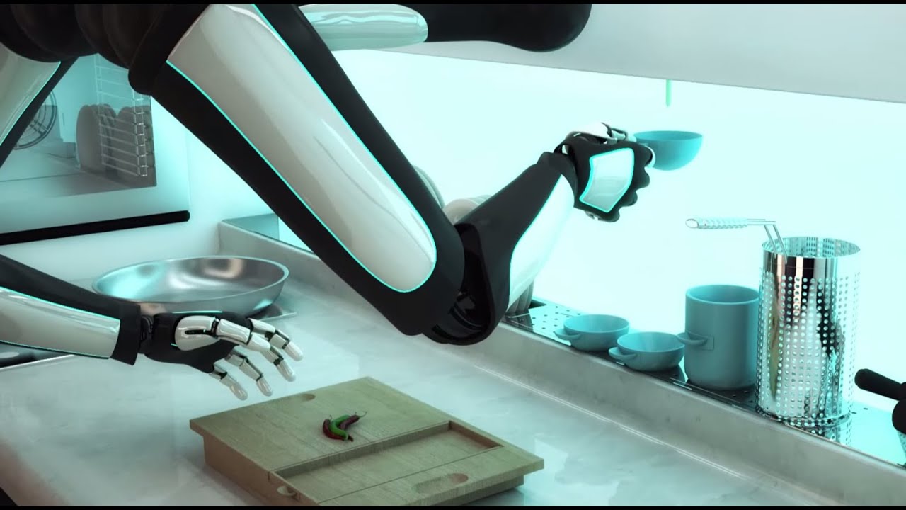 THE WORLD'S FIRST ROBOTIC KITCHEN - MOLEY PART 1 - YouTube