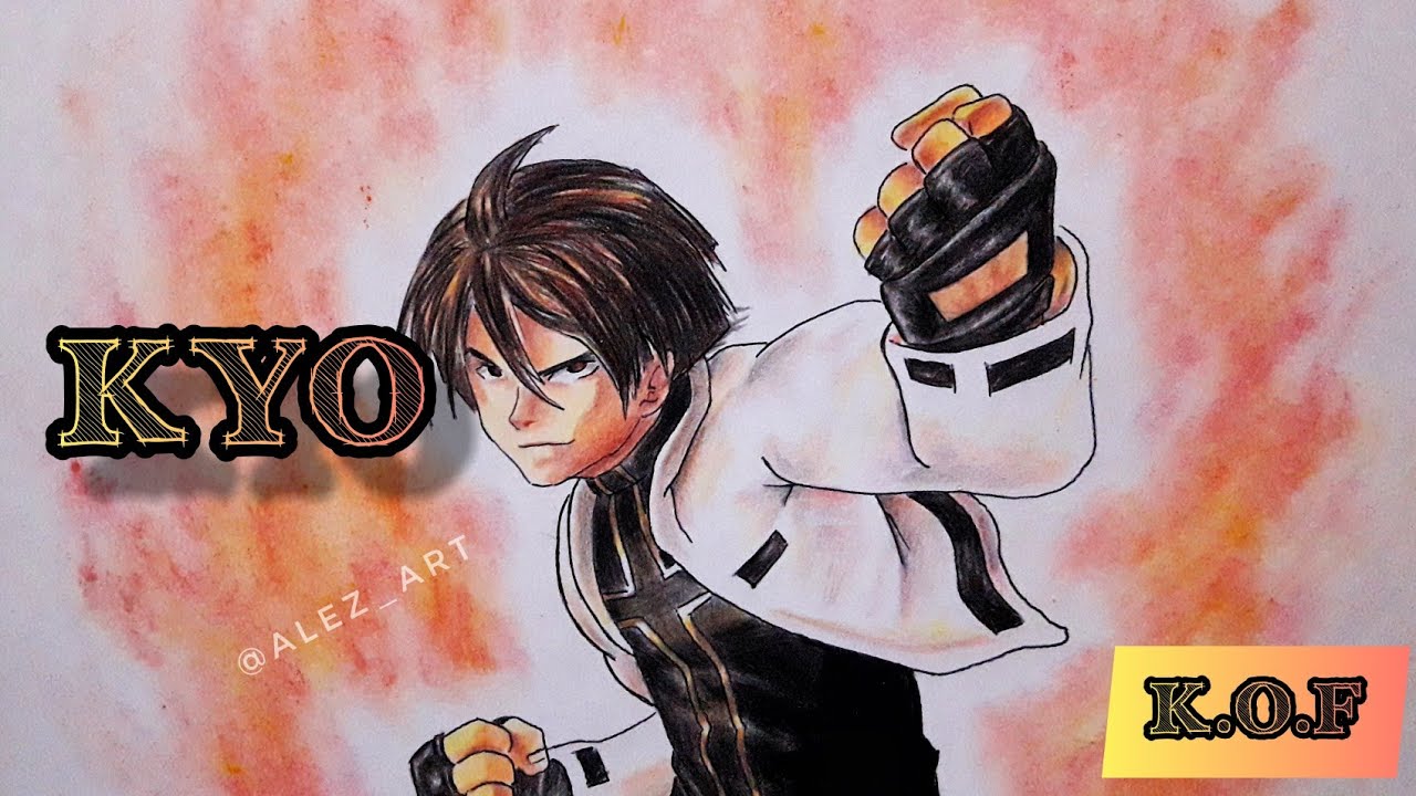 Dibujando a KYO KUSANAGI [ERROR EN HOJA] - Como dibujar a Kyo de K.O.F ...