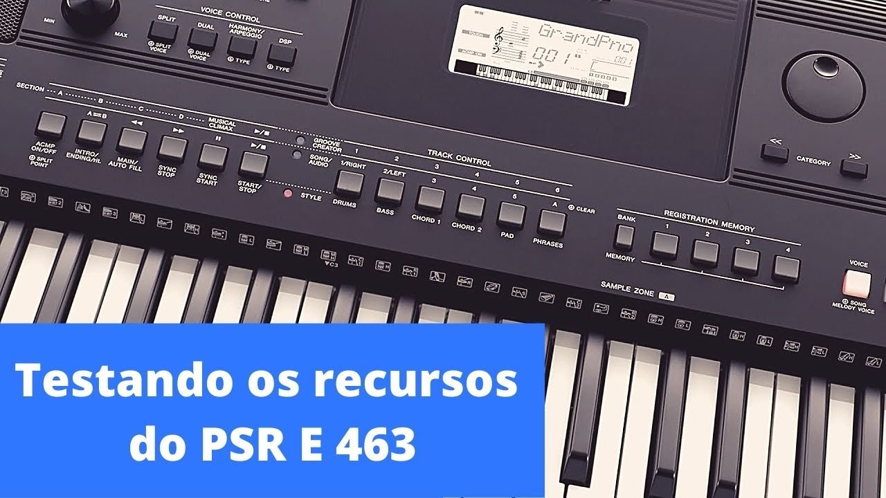 Testando alguns dos recursos do PSR E 463 - YouTube