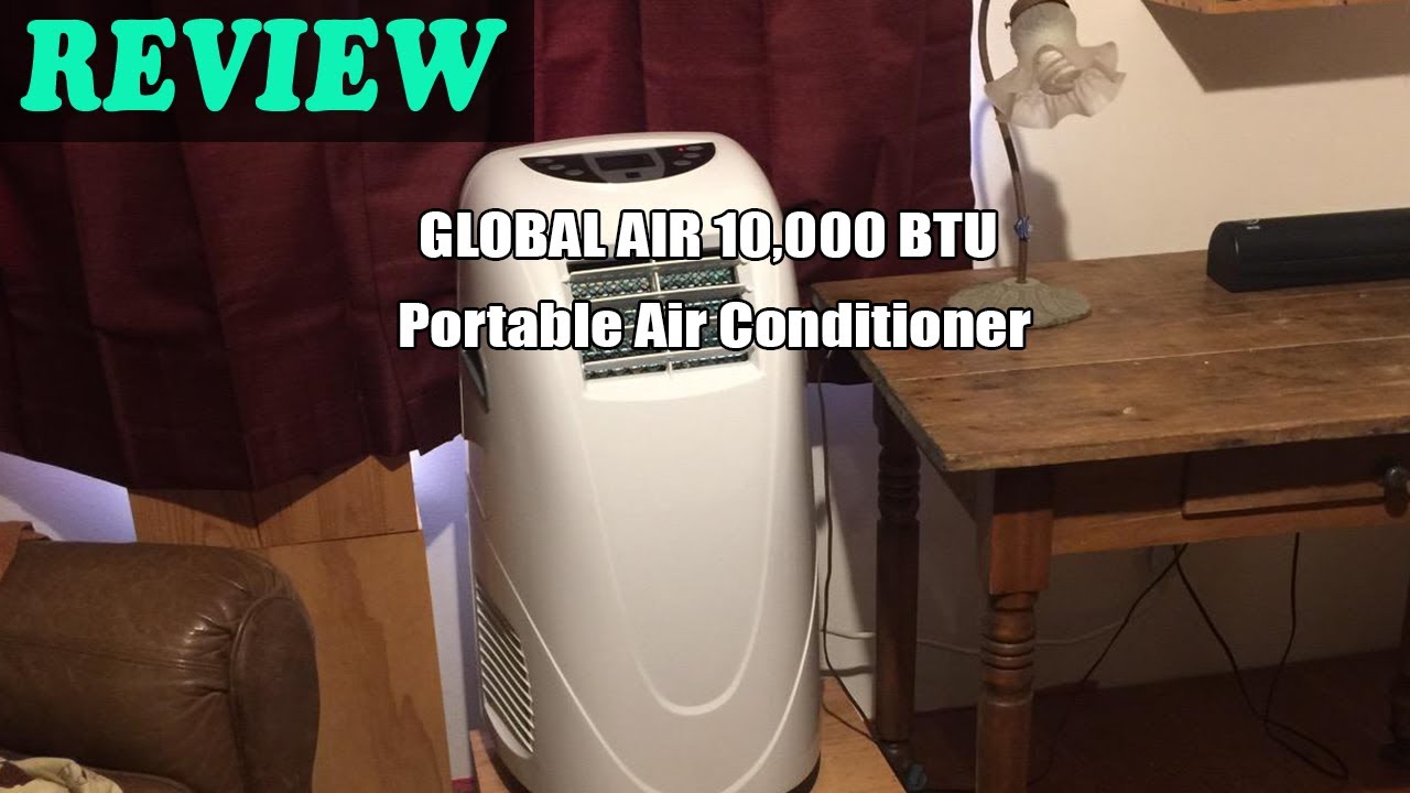GLOBAL AIR 10,000 BTU Portable Air Conditioner 2022 Review - YouTube