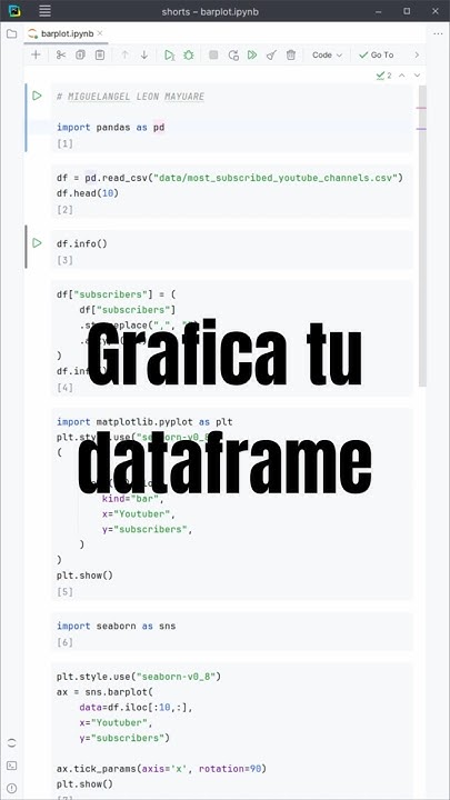 Grafica tu data - 3 maneras #datascience #dataanalysis #python #programacion - YouTube