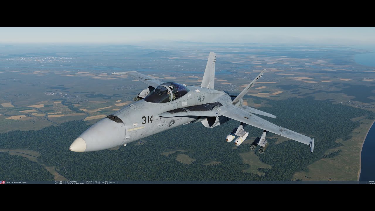 DCS World - F18 Bombing test - YouTube