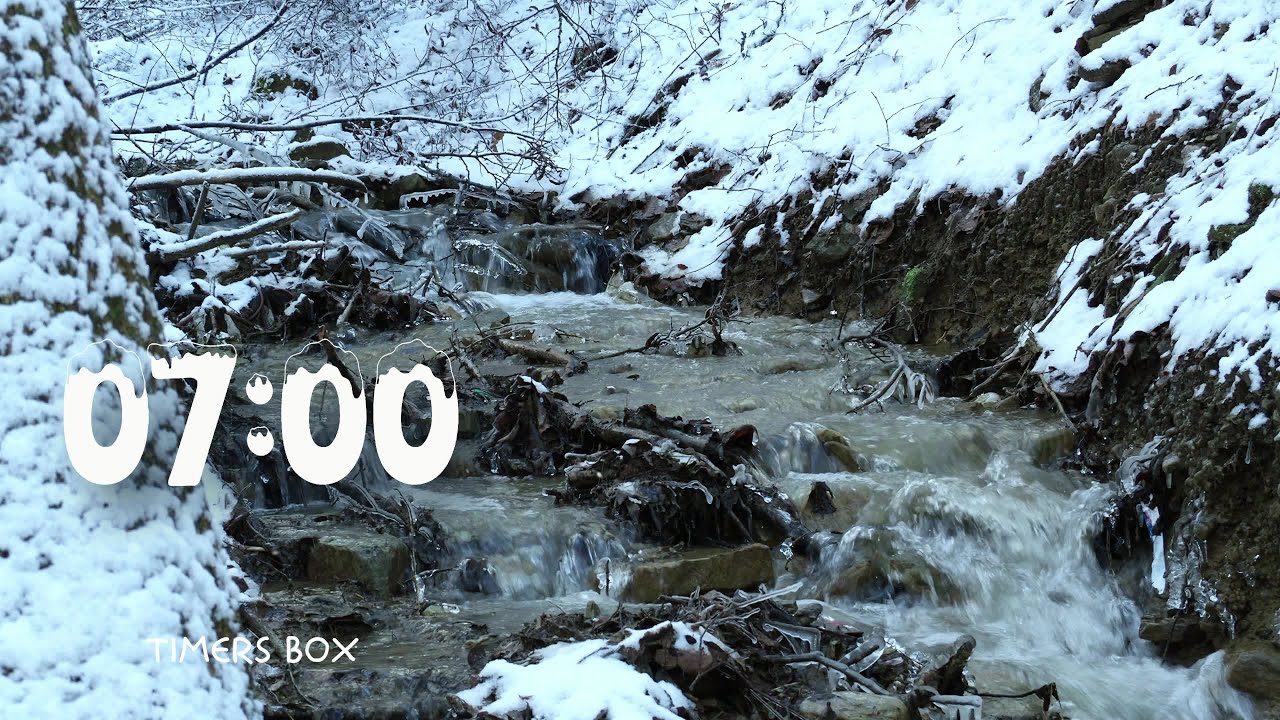 7 Minute Winter Wonderland Timer: Unwind with Relaxing Music & Gentle Water Sounds 🌊⏳ ️🎵 - YouTube