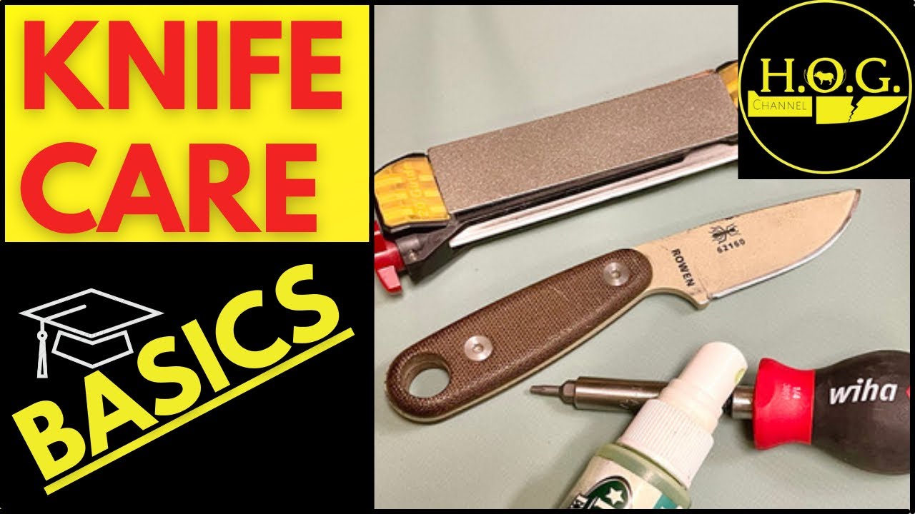 BASIC Knife Care + Maintenance 101 | How I Take Care Of My Knives - YouTube